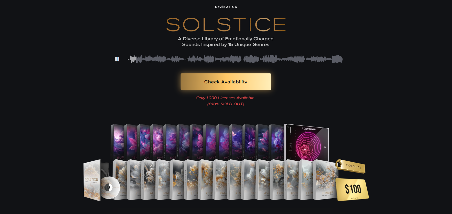 【Cymatics厂牌EDM多风格采样包】Cymatics – SOLSTICE Production Suite – EDMTOP.TOP