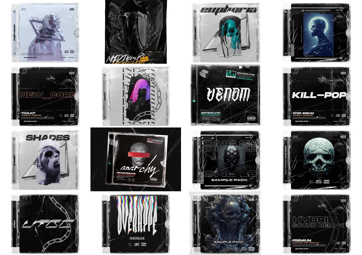 【EDM Templates厂牌Hybrid Trap&Midtempo多风格采样包合集】EDM Templates Sample Mega ...