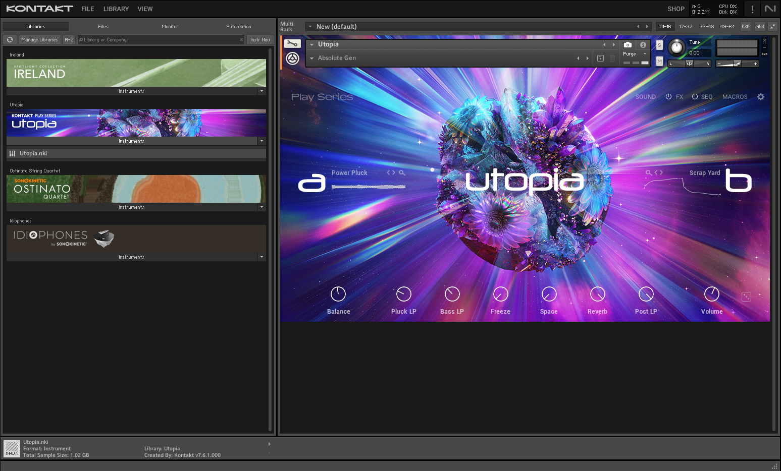 【Trance风格制作工具乐器KONTAKT扩展】Native Instruments Play Series UTOPIA v2.0.0 ...